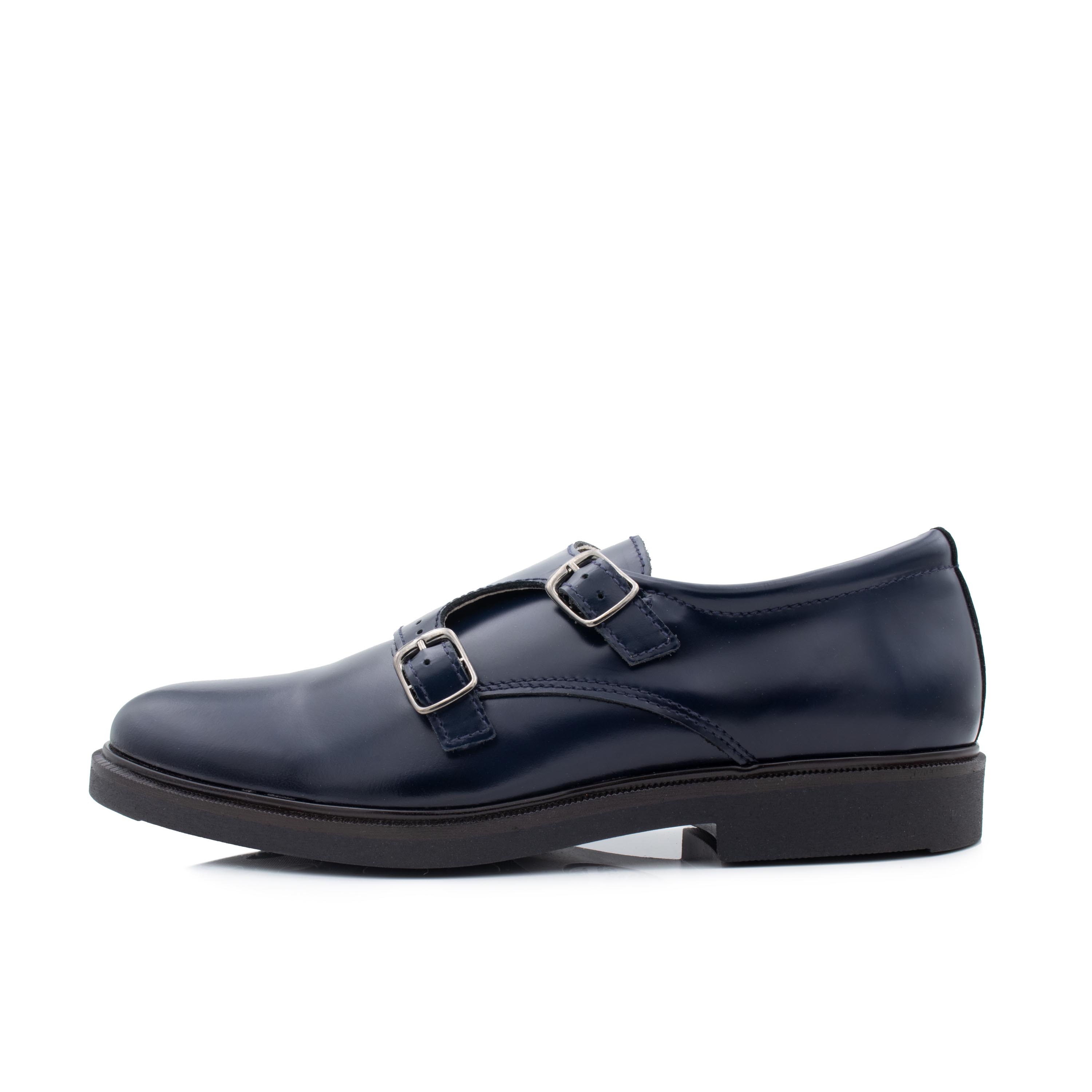Blucher liso elegante azul con hebilla HEBIS de Jeromín | Pepa y Cris
